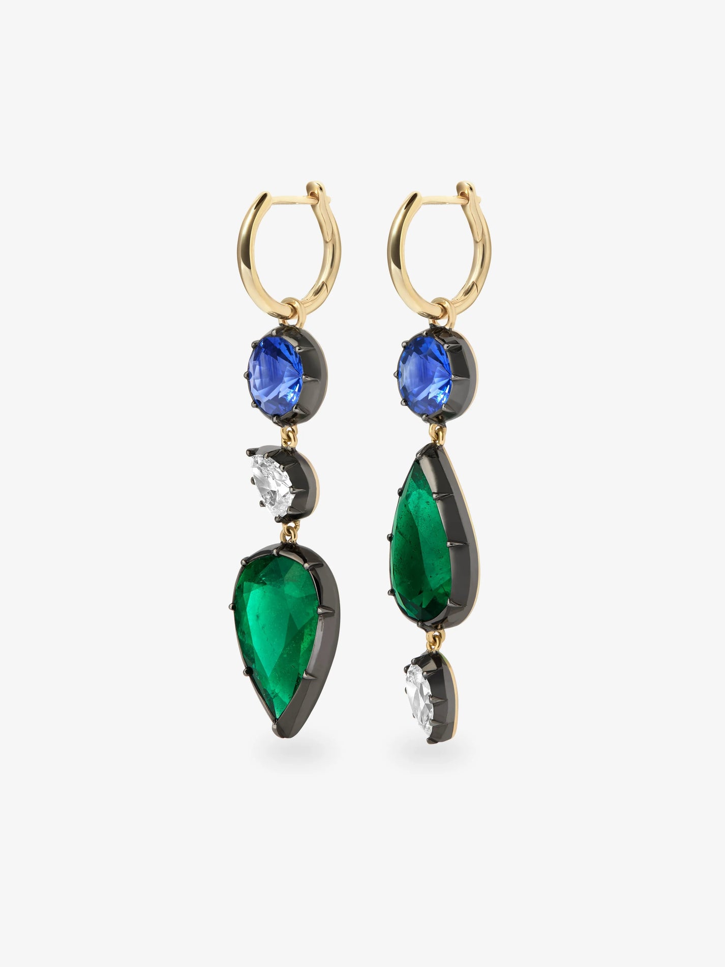 Asymmetric Multi-Shape Gypset Hoop Earrings | Jessica McCormack ...