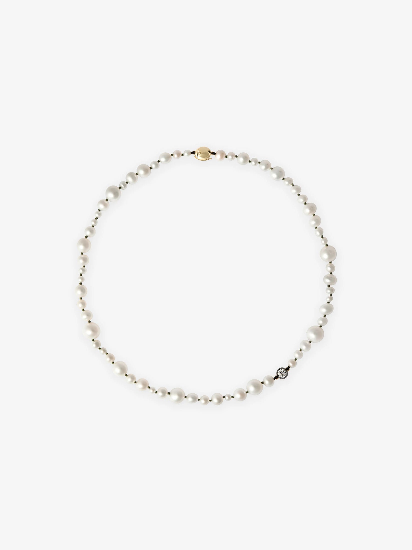 Beaches Pearl & 0.40ct Diamond 16" Necklace | Jessica McCormack ...