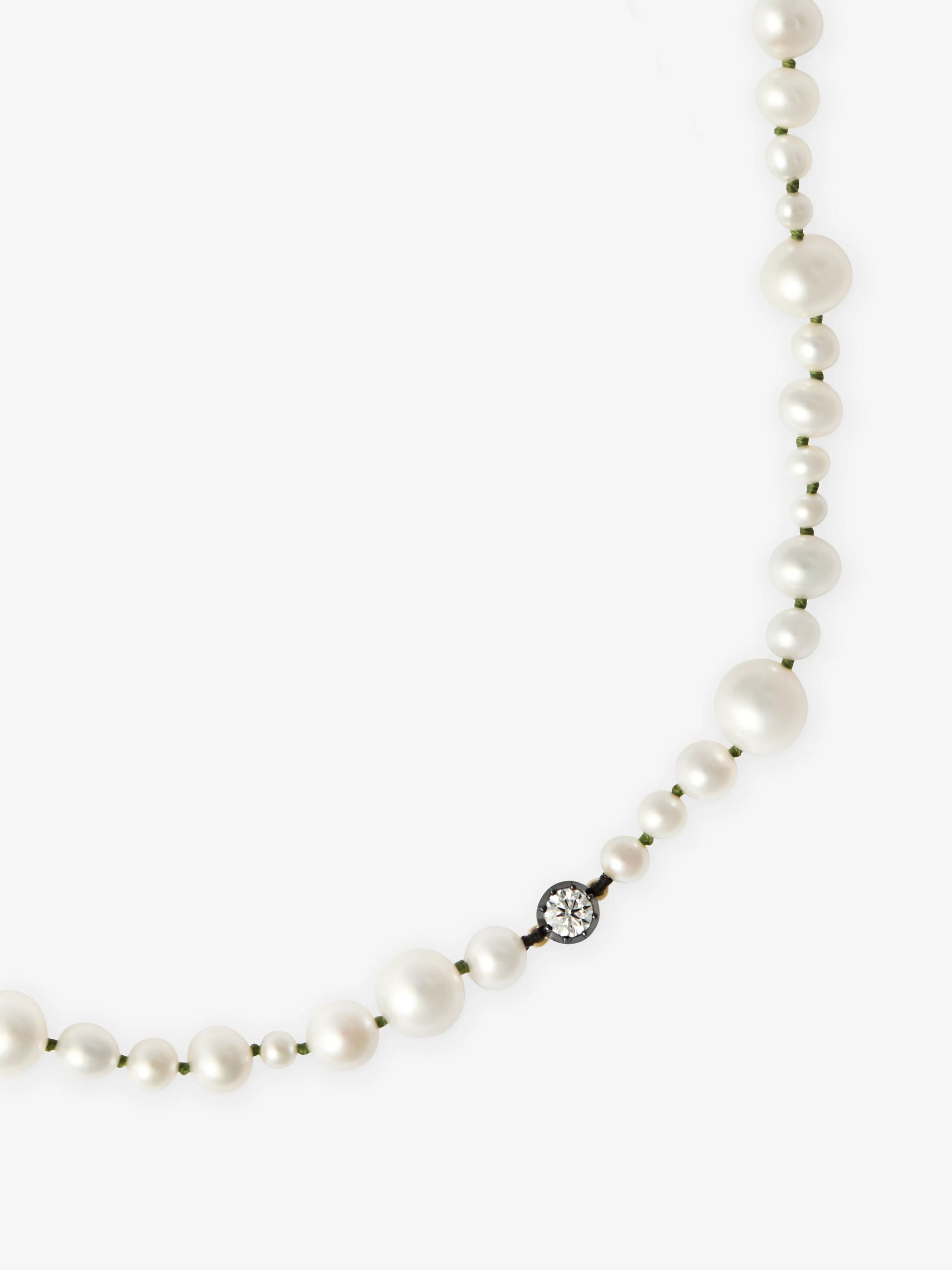 Beaches Pearl & 0.40ct Diamond 16" Necklace | Jessica McCormack ...