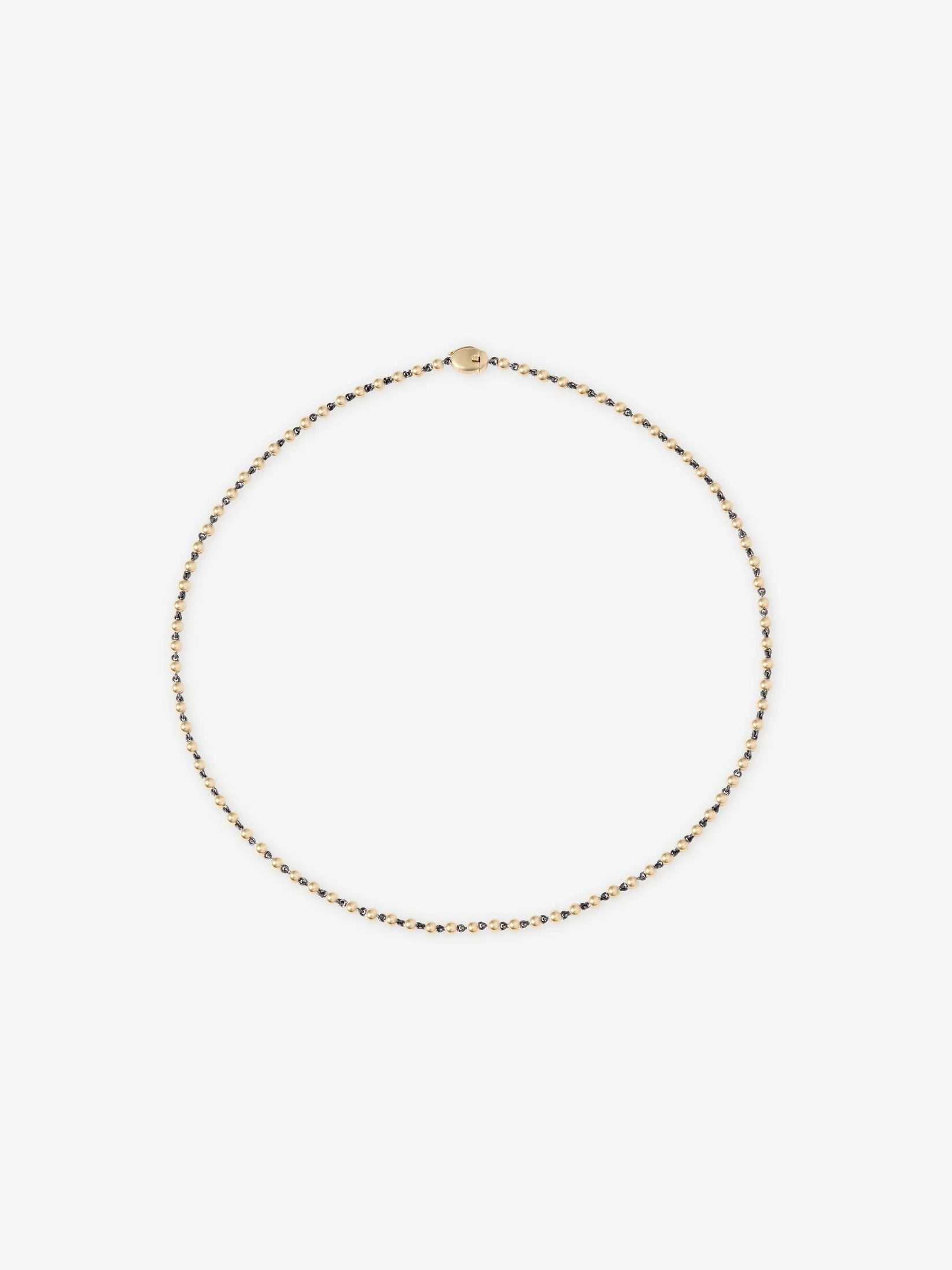 Micro Ball n Chain Yellow Gold 16" Necklace | Jessica McCormack ...
