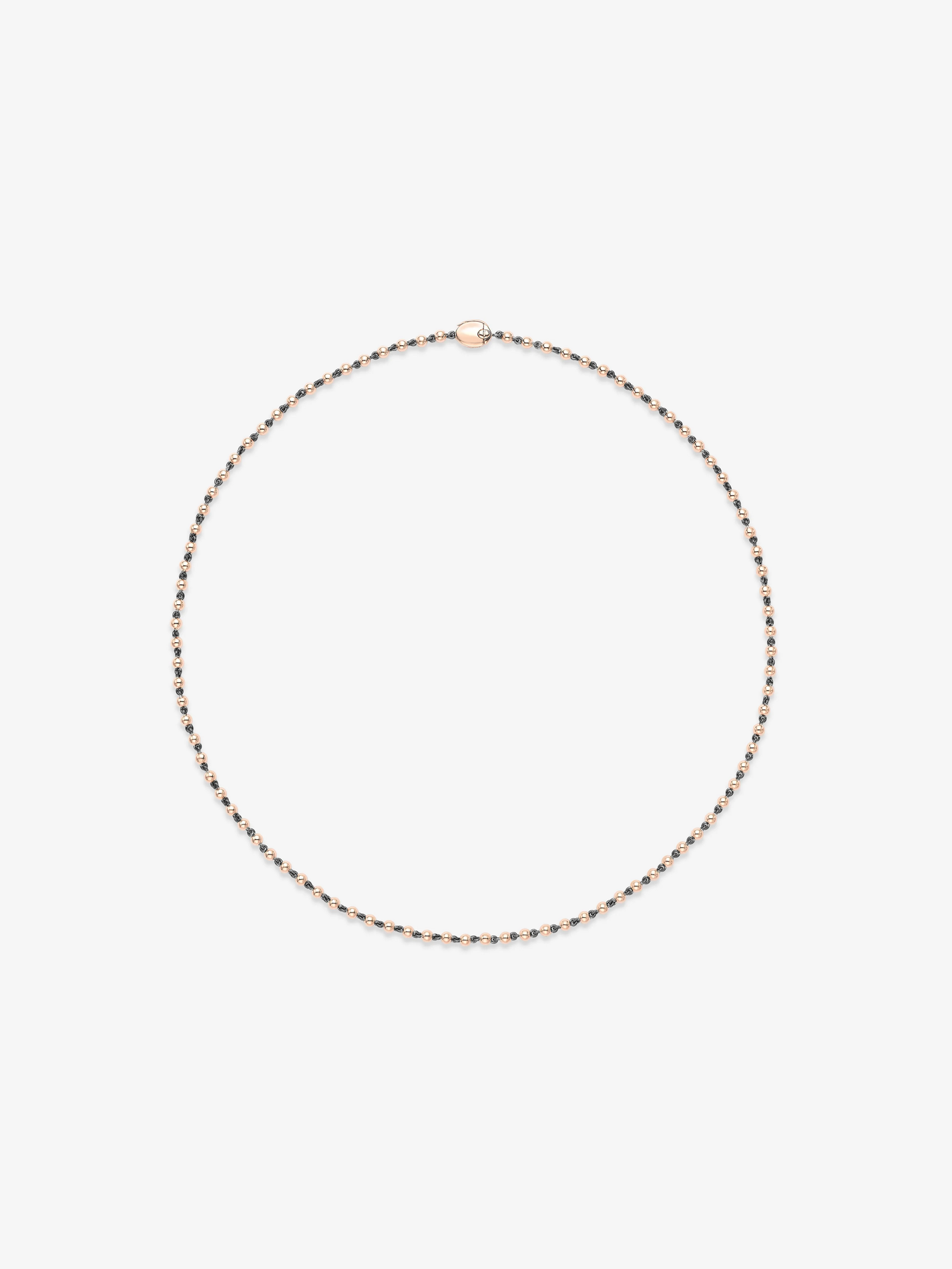 Micro Ball n Chain Rose Gold 18" Necklace – Jessica McCormack UK