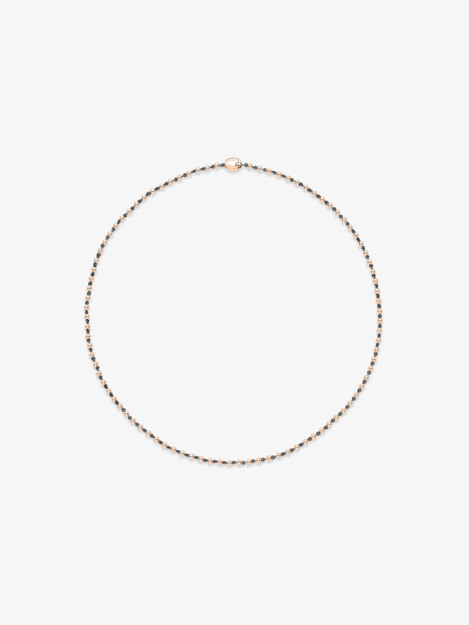 Micro Ball n Chain Rose Gold 18" Necklace – Jessica McCormack UK