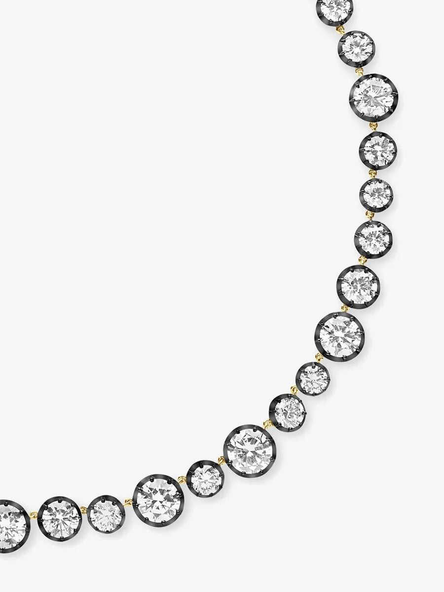 Signature 53ct Diamond Button Back Necklace | Jessica McCormack