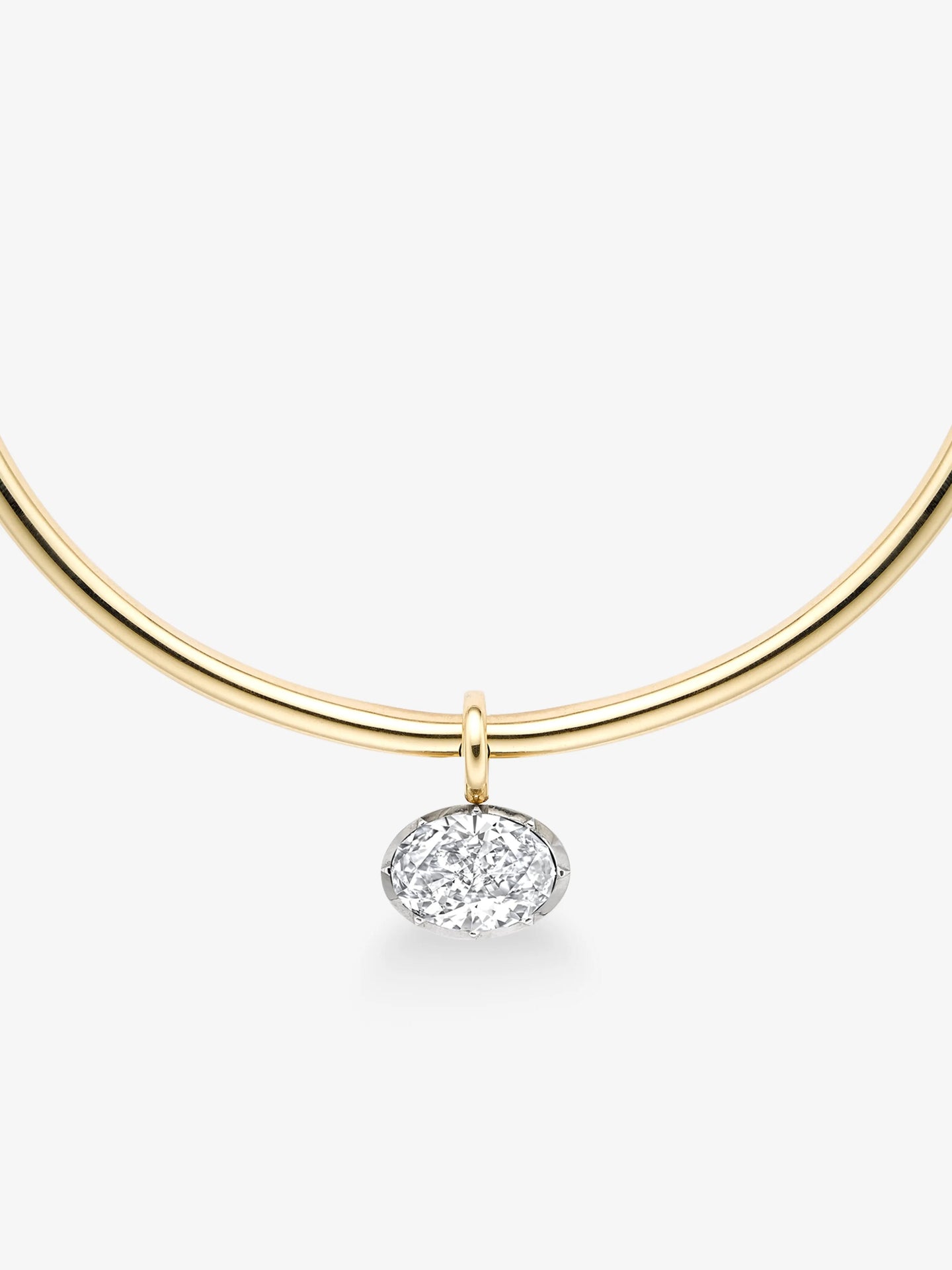 Oval Diamond Torque Necklace | Jessica McCormack – Jessica McCormack UK