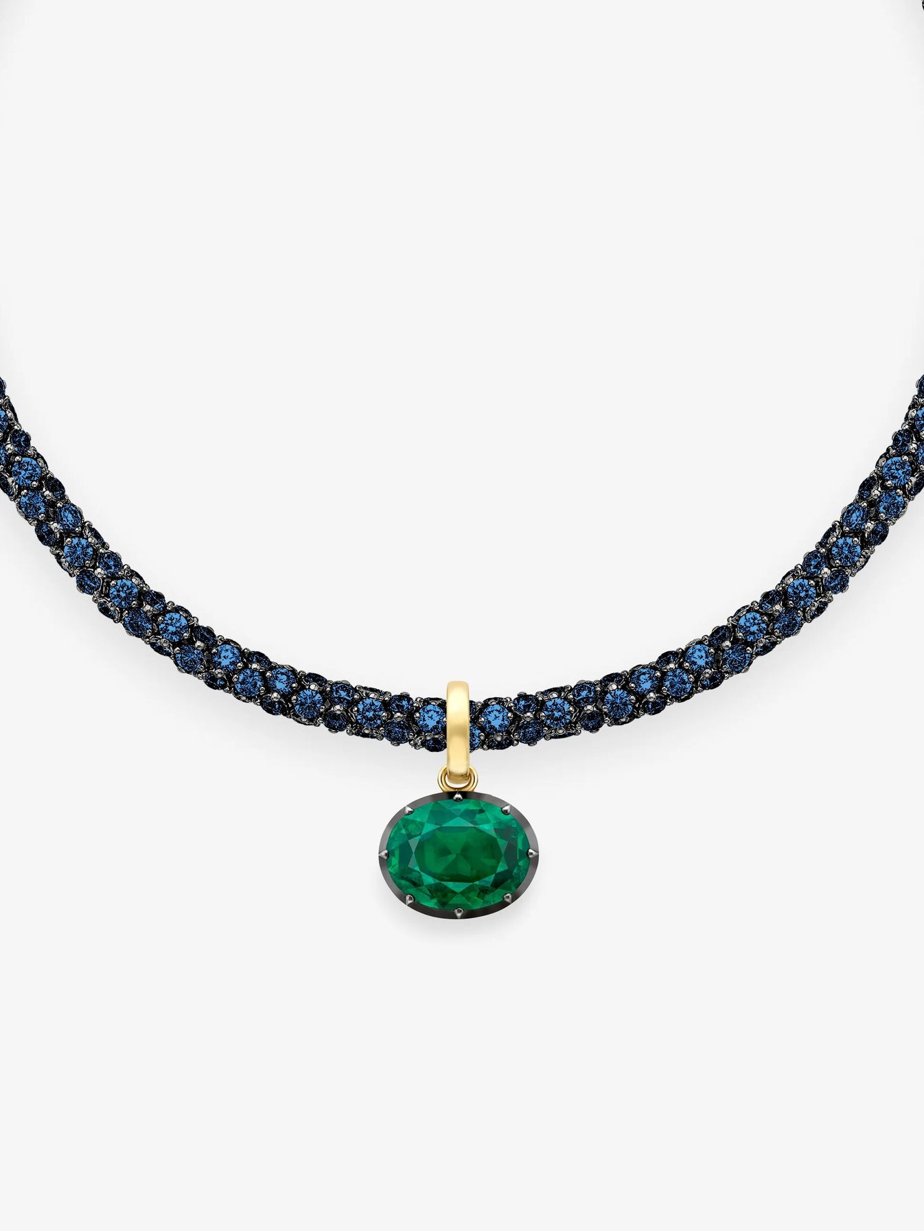 Tempest 9.47ct Oval Cut Emerald Pendant – Jessica McCormack UK