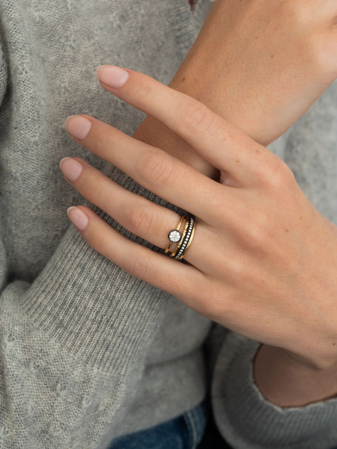 Luxury Button Back Rings | Jessica McCormack