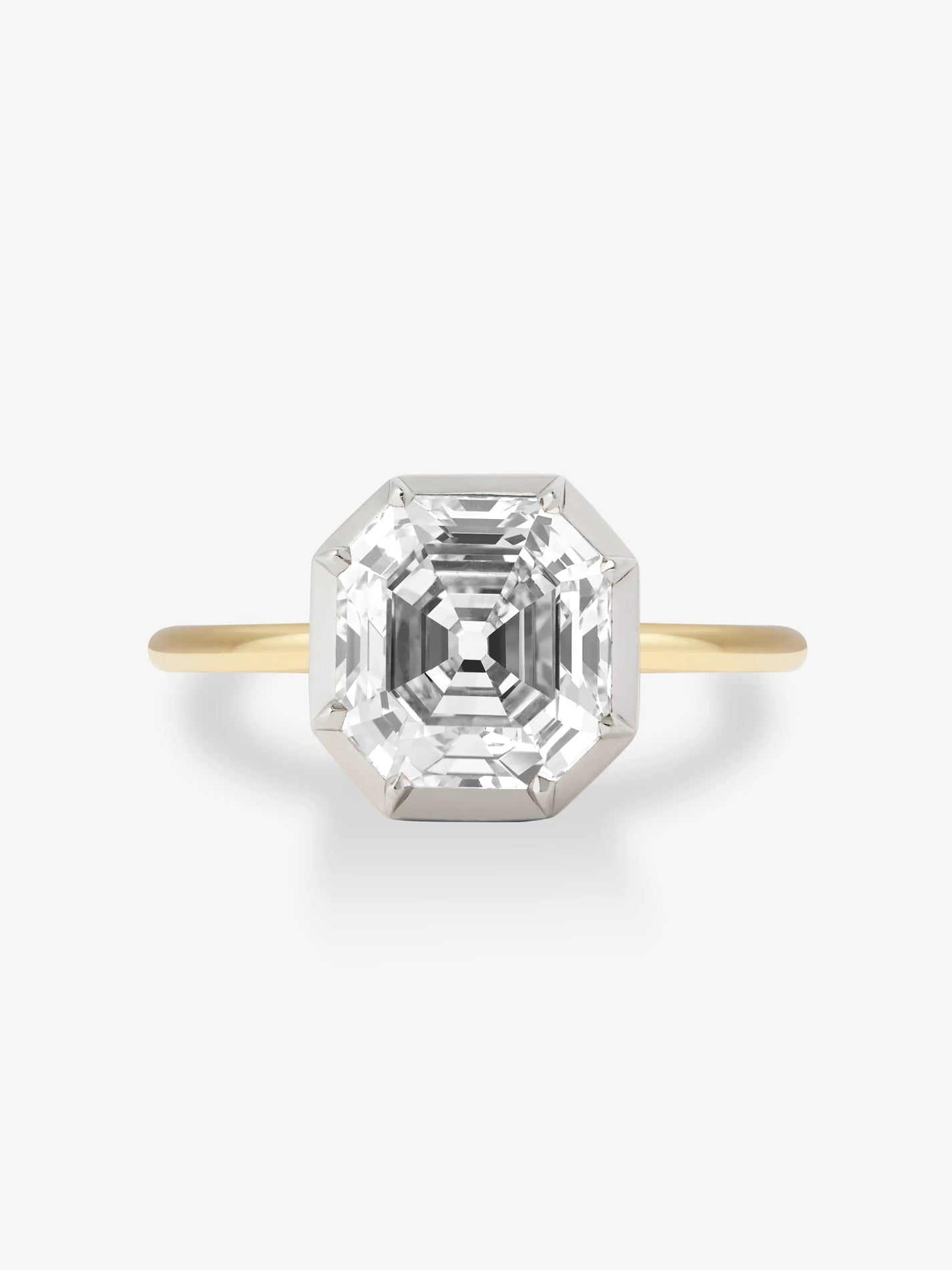 5.21ct Emerald Cut Diamond Button Back Ring | Jessica McCormack