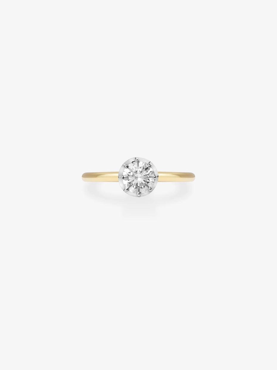 1.50ct Diamond & White Gold Button Back Ring | Jessica McCormack ...