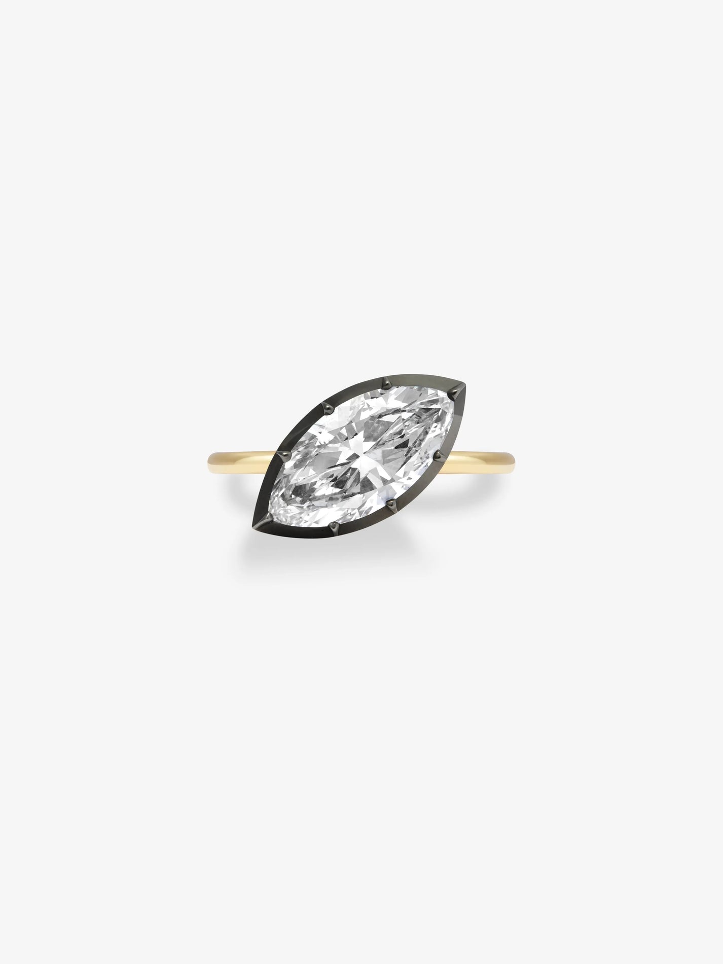 3.52ct Tilted Marquise Diamond Button Back Ring | Jessica McCormack ...