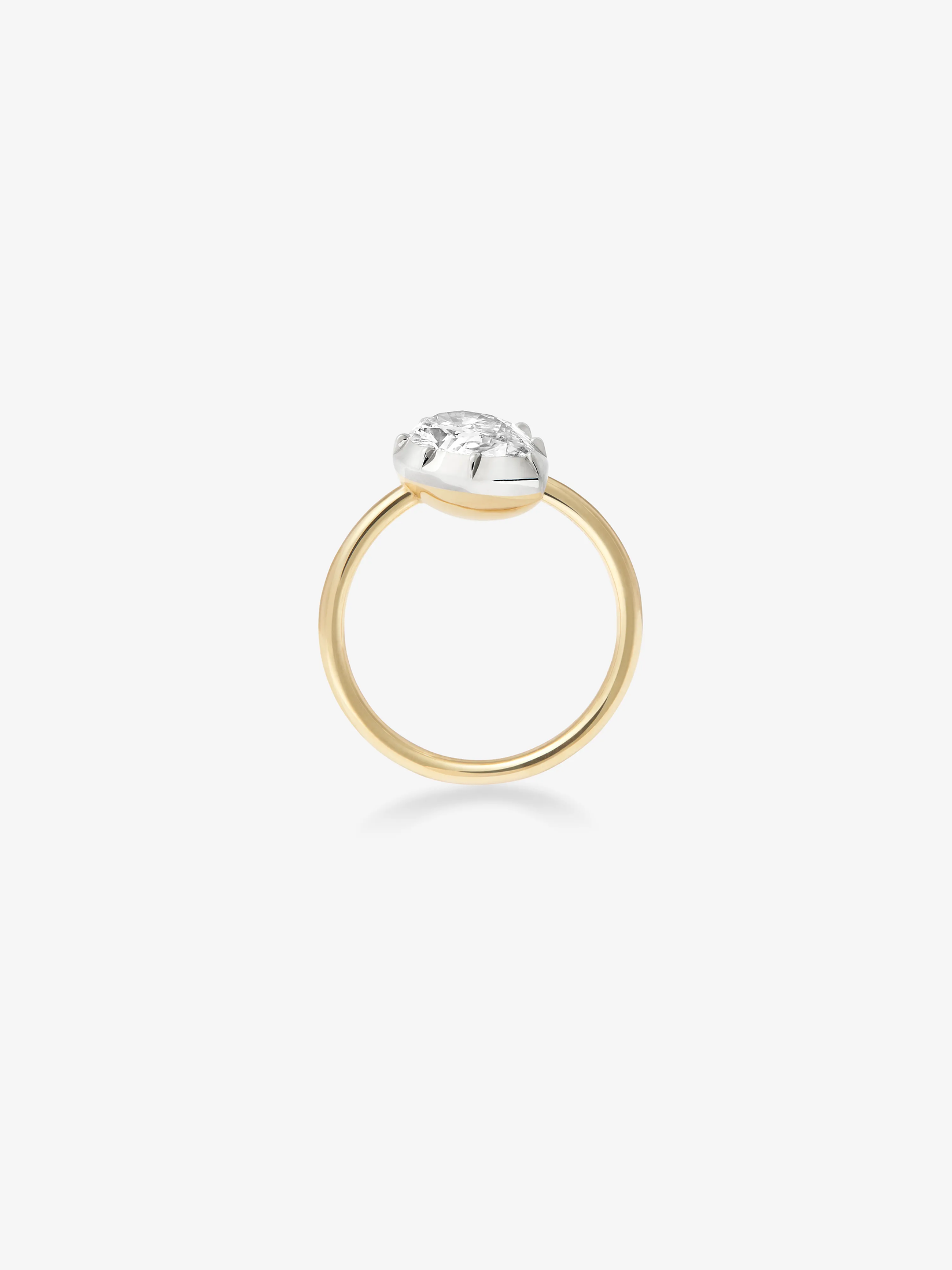 1.50ct Tilted Pear Diamond Button Back Ring | Jessica McCormack