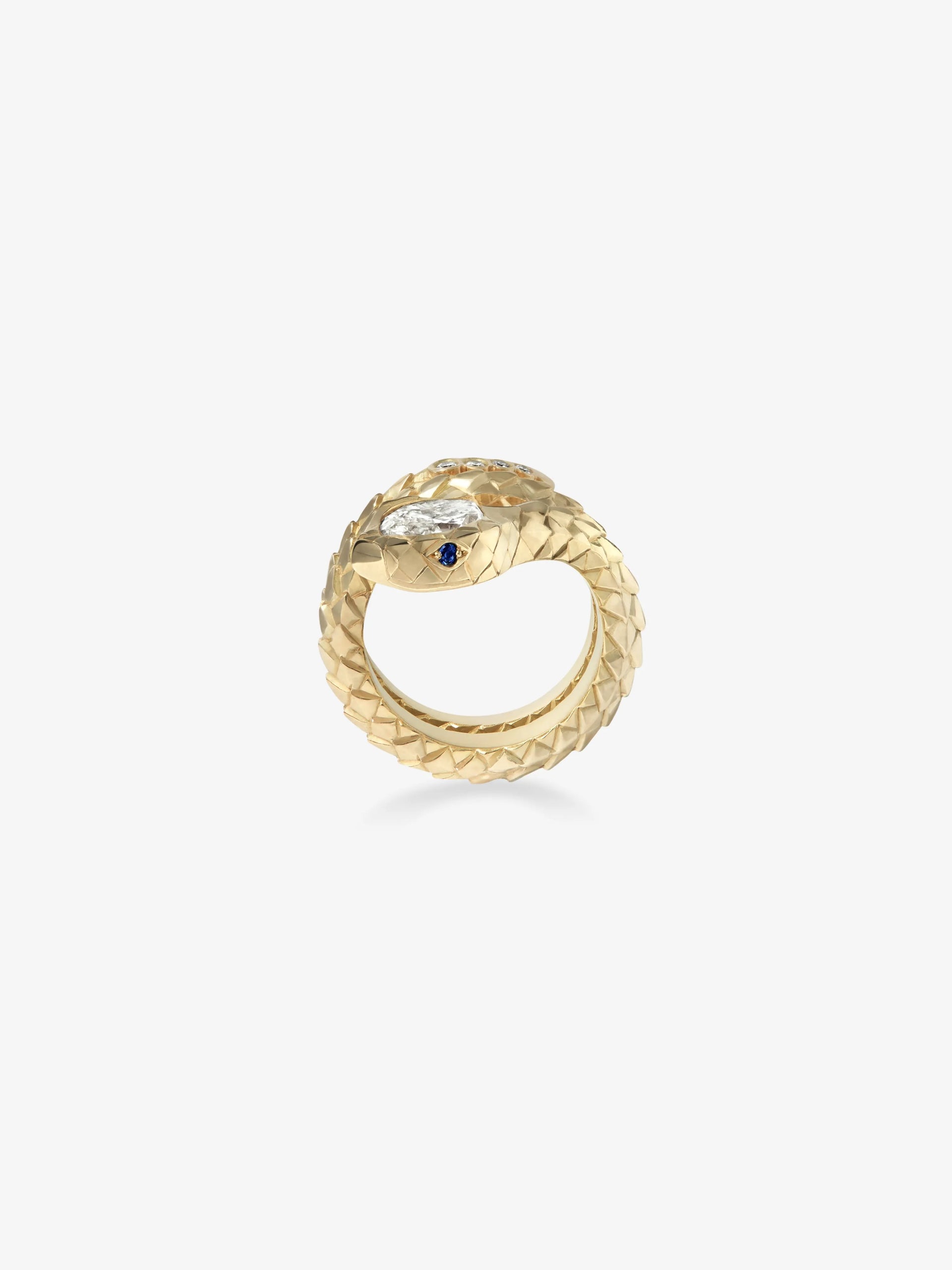 0.90ct Diamond Golden Snake Ring | Jessica McCormack – Jessica McCormack UK