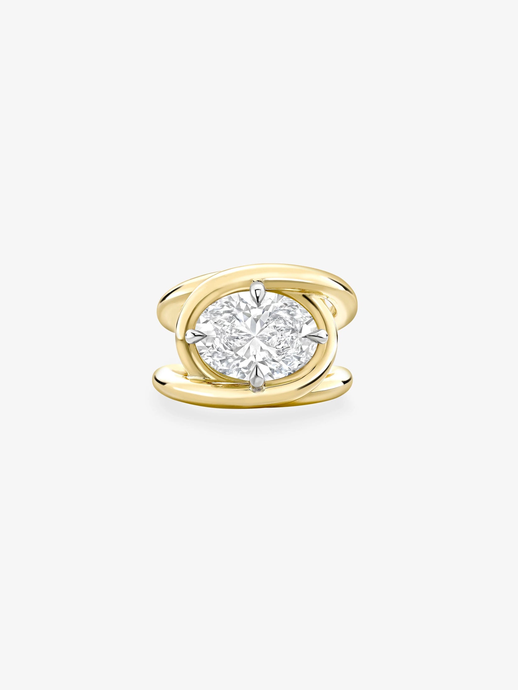 Twisted Gold 5ct Oval Diamond Ring | Jessica McCormack – Jessica ...