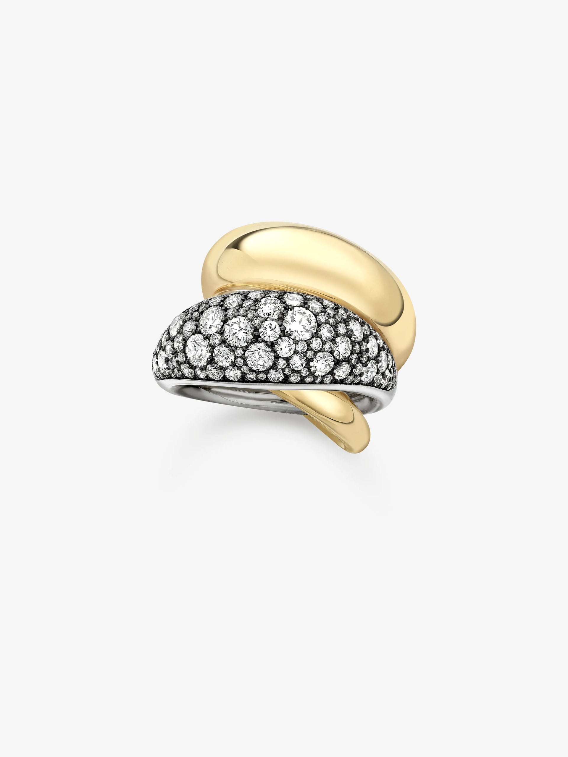 Rush Hour Diamond & Yellow Gold Triple Take Ring – Jessica McCormack UK